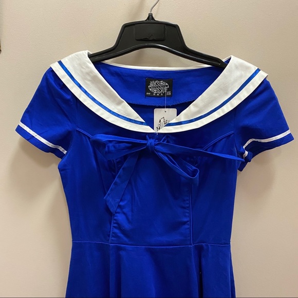 Hearts & Roses | Dresses | Blue Sailor Mini Dress Vintage 4s 50s Sailor ...